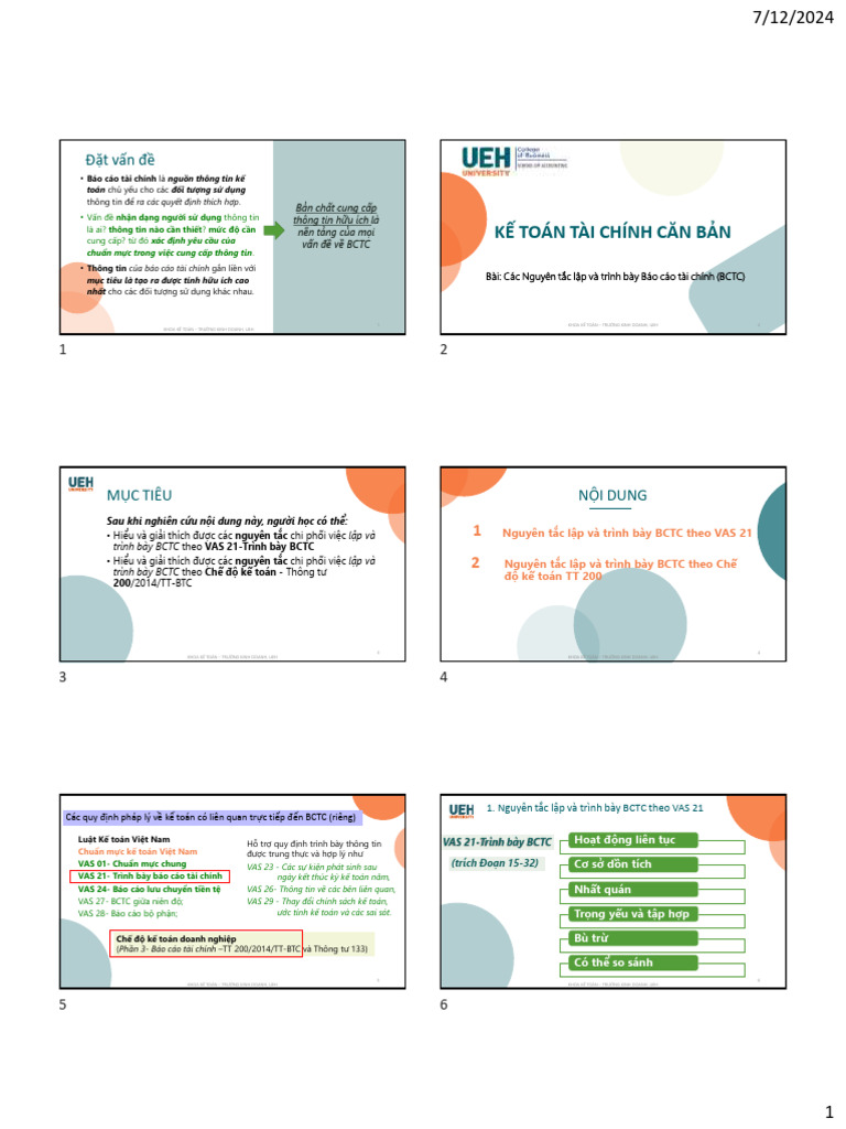 Hệ thống BCTC Việt Nam | PDF