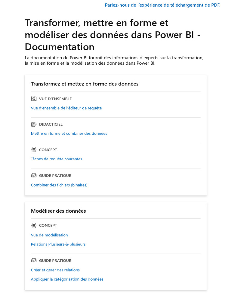 Power Bi Transform Model | PDF