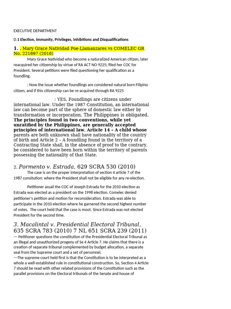 Executive Department | PDF