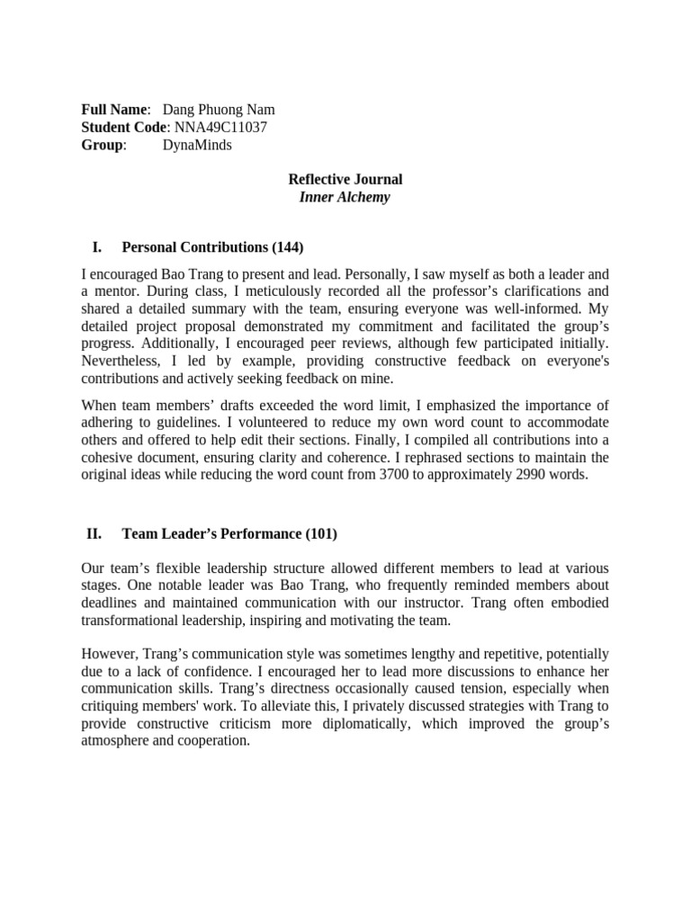 Personal Review | PDF