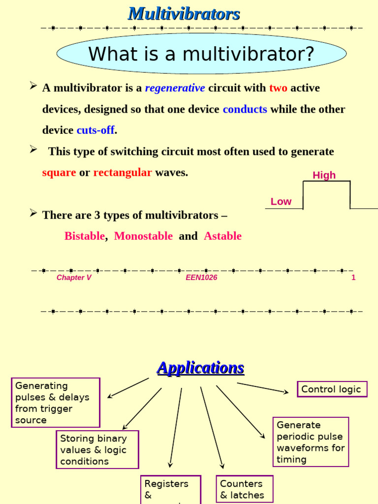 What Is A Multivibrator?: Circuit With Active Devices, Designed So That ...