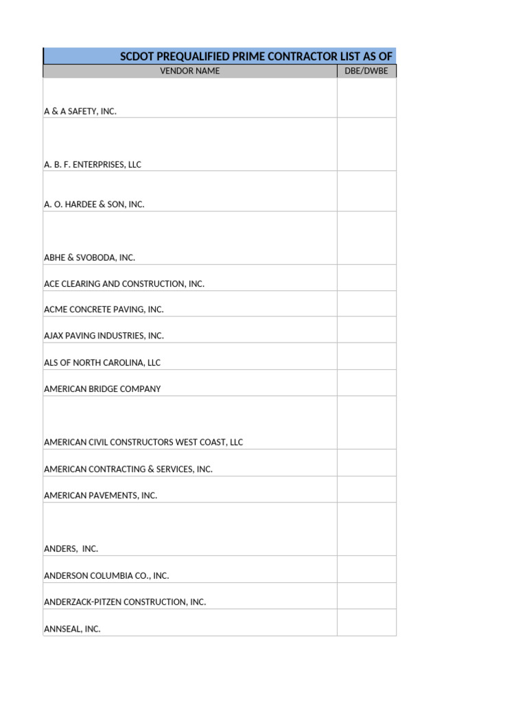 01-06-23 Prequal List | PDF