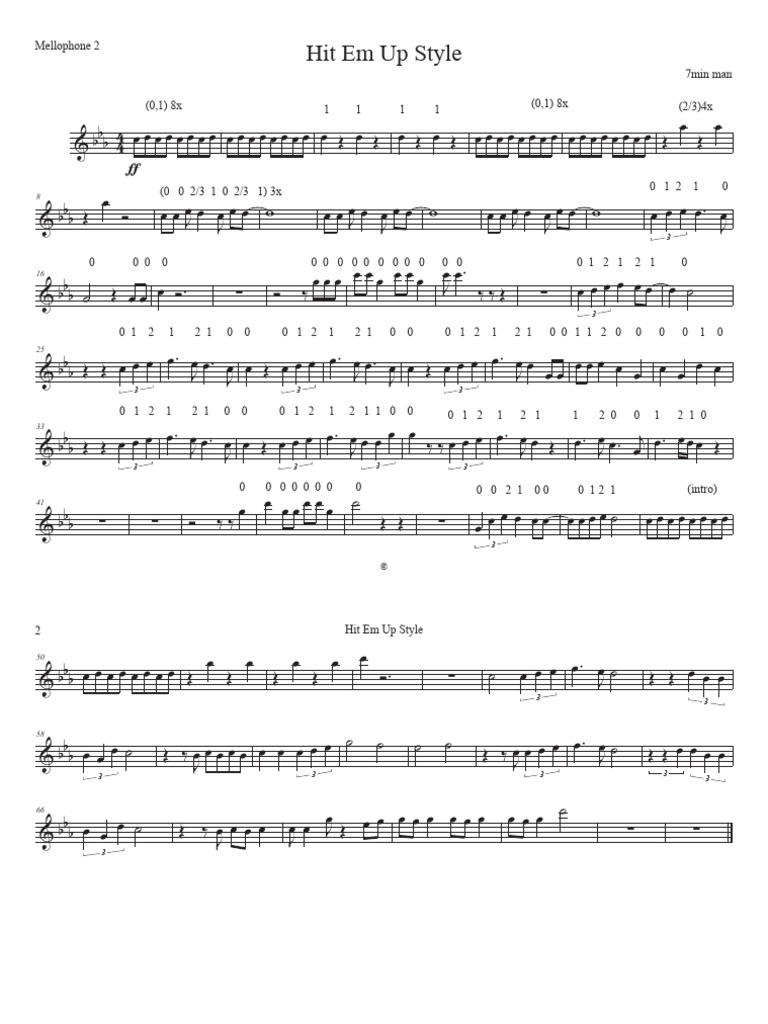 Hit em Up For Mellophone | PDF
