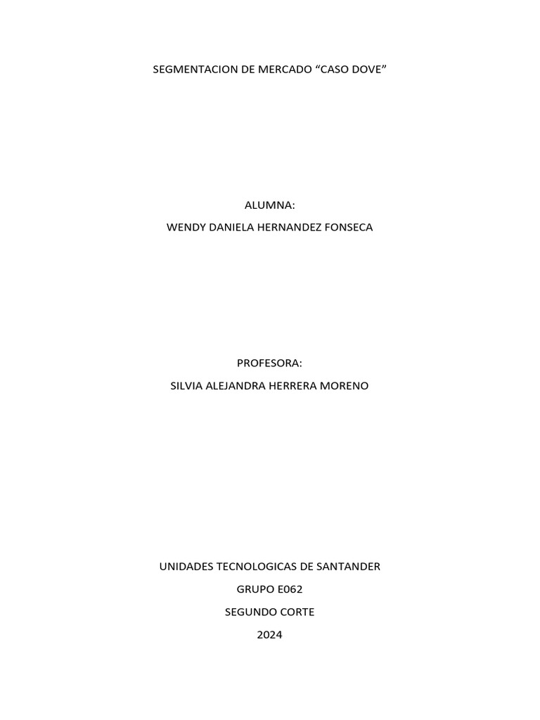 Caso Dove - Daniela Hernandez | PDF