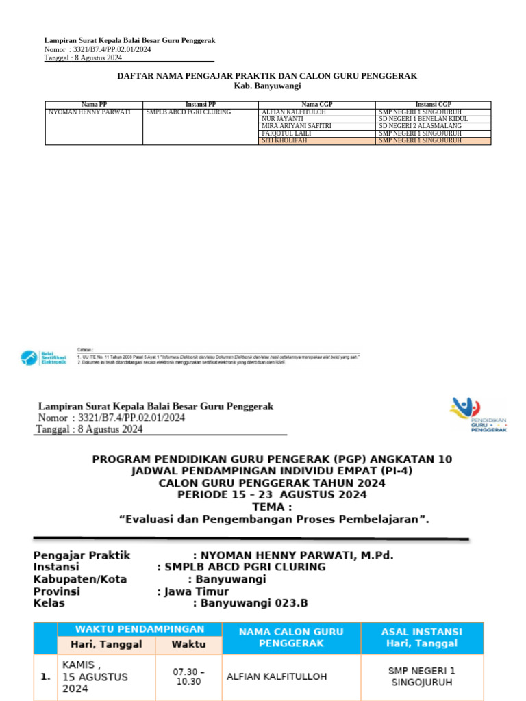 SPPD DH Pi 4 Kelas 2023 B | PDF