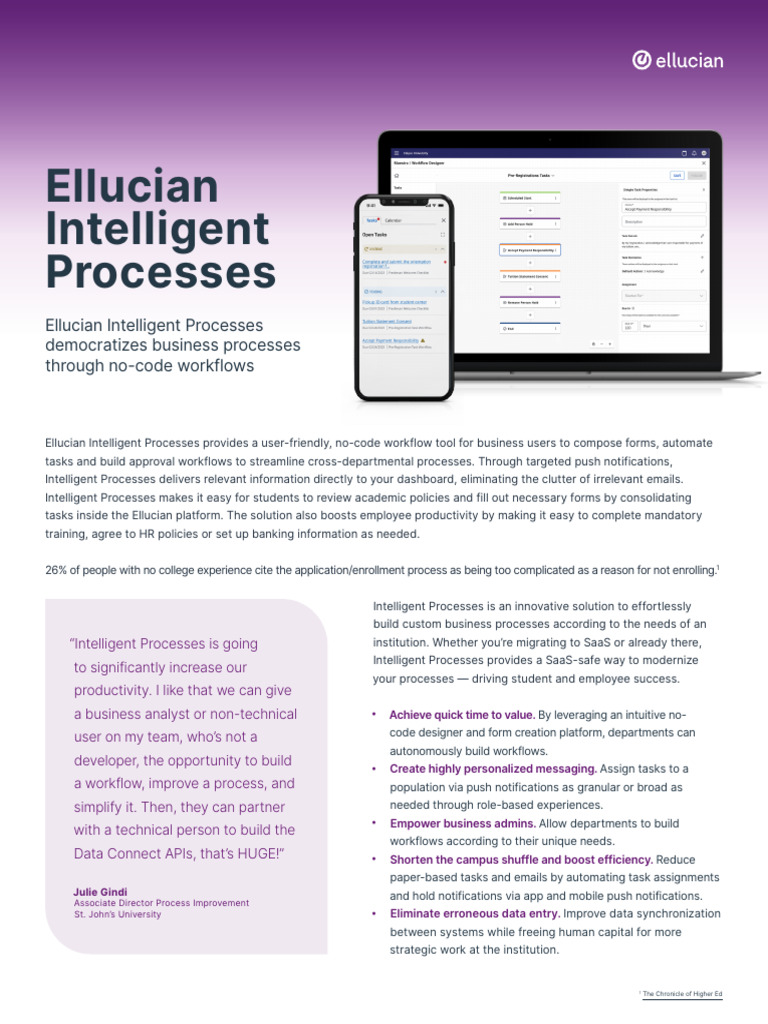 Ellucian Intelligent Processes | PDF | Business Process | Computers