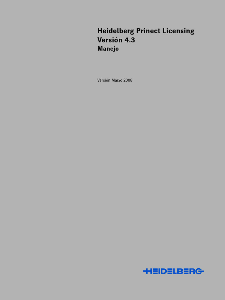Heidelberg Prinect Licensing ES | PDF
