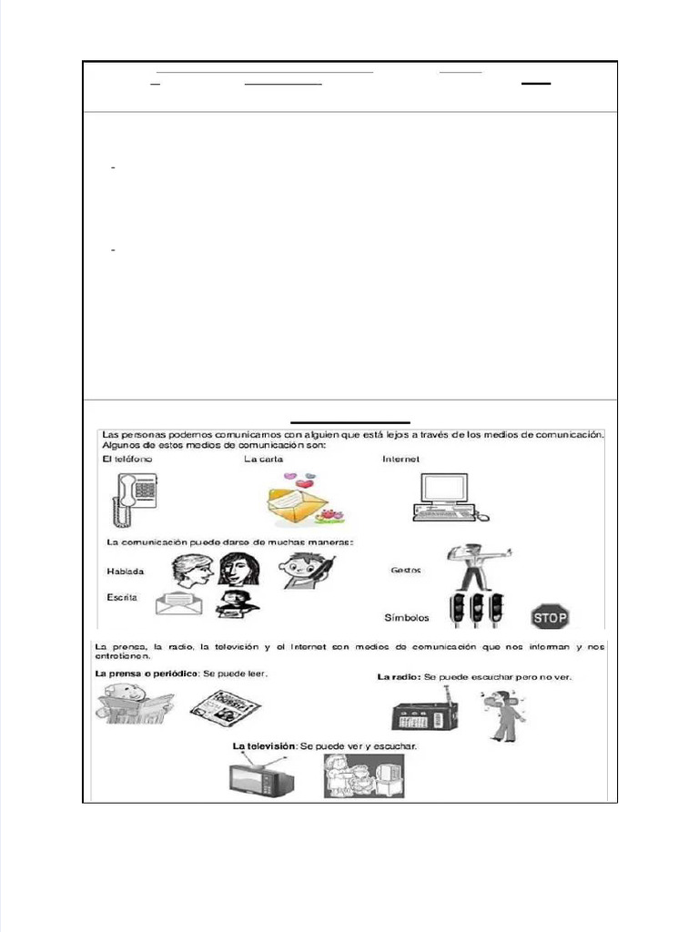 Guía Lengua Castellana Medios de Comunicación | PDF | Comunicación ...