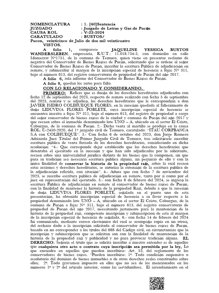 SENTENCIA BUSTOS | PDF