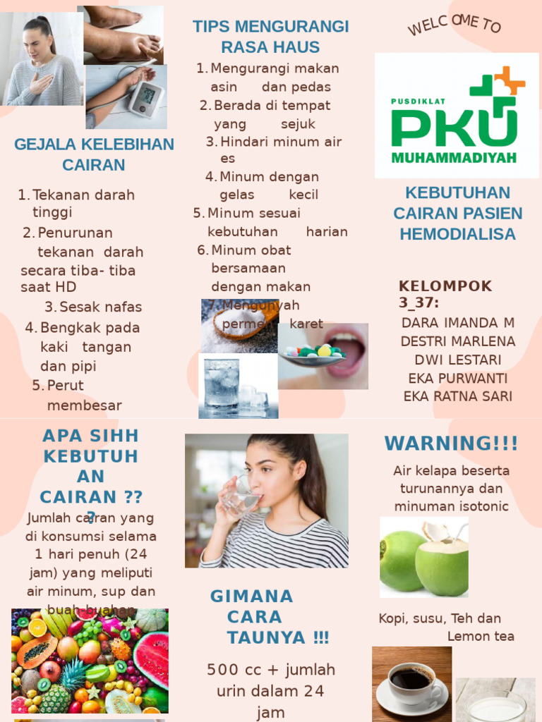 Leaflet Kebutuhan Cairan New Ppt-1 | PDF