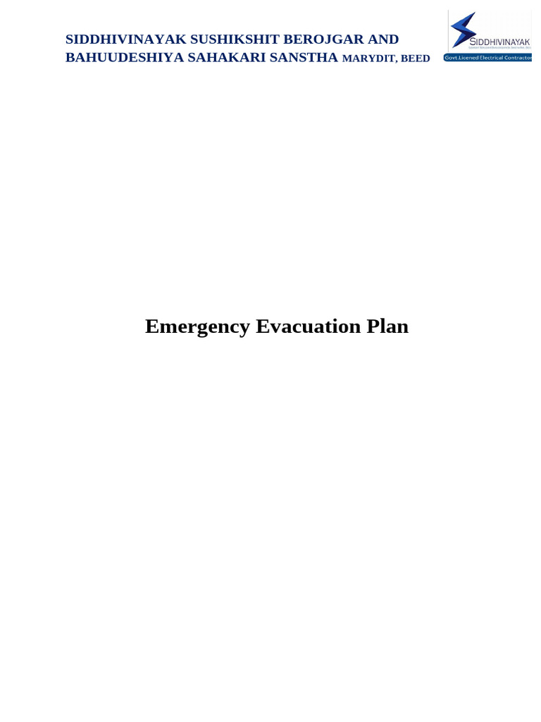 Emergency Evacuation Plan | PDF