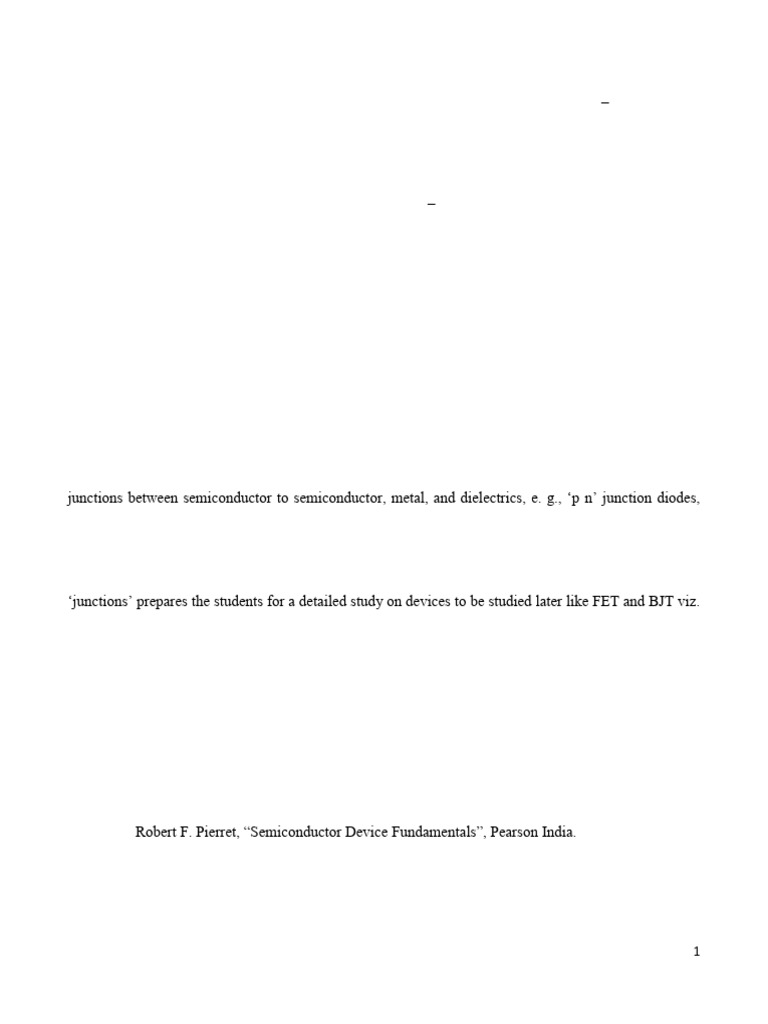 ECE - EEE - INSTR F214 - ED - Course Handout | PDF