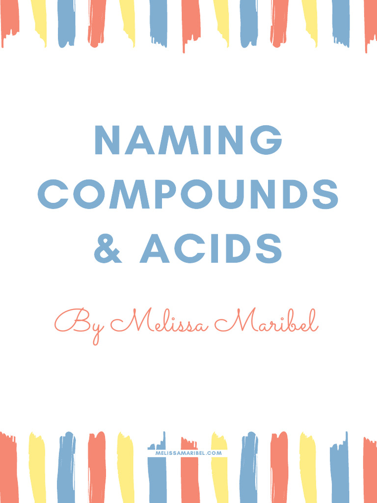 Naming Compounds Notes Free Preview | PDF