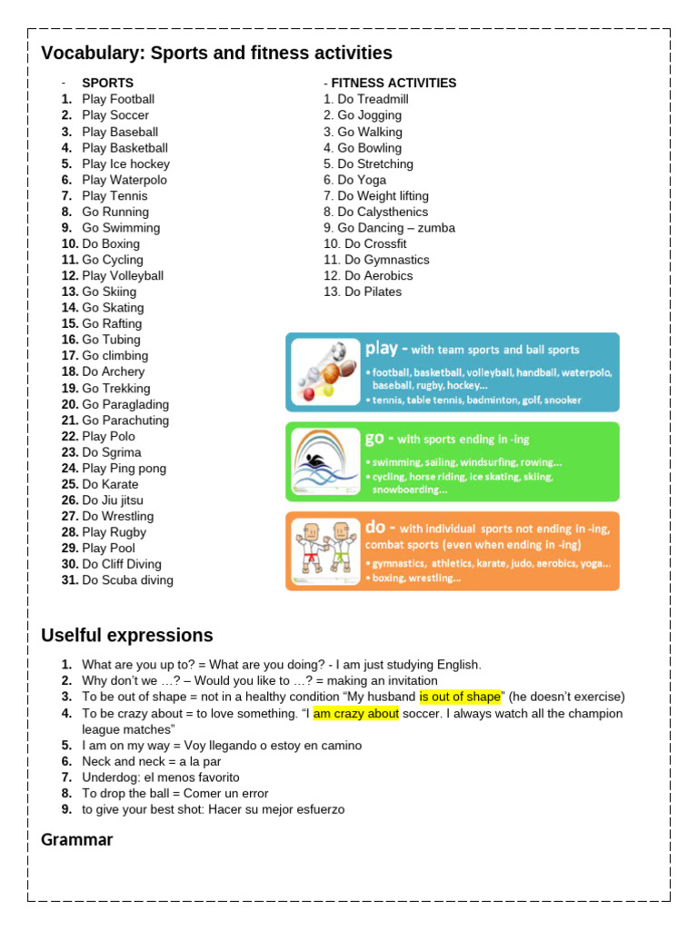 Sports and Frequency Adverbs | PDF