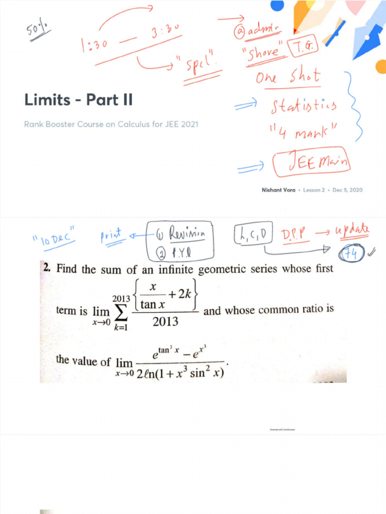 Limits Part II With Anno | PDF
