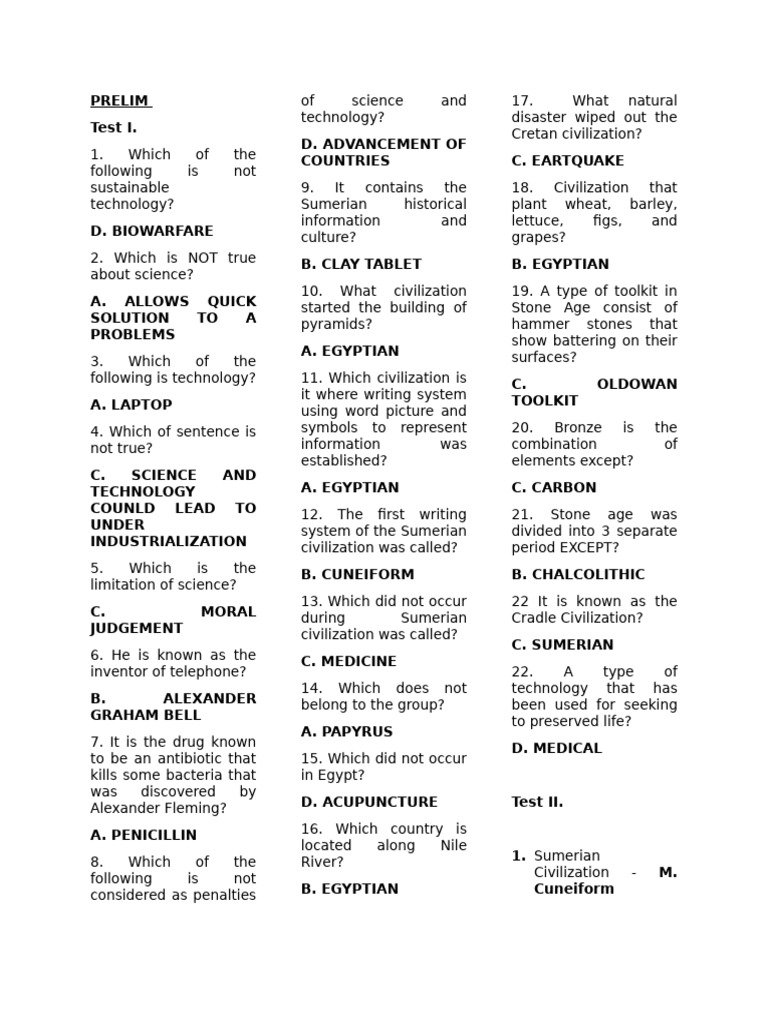 STS ANSWER AND QUESTION | PDF
