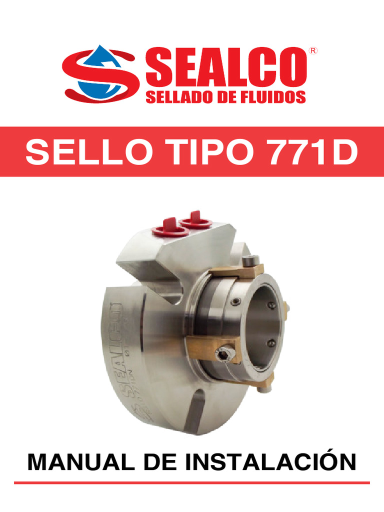 Manual Sello Sealco 771D | PDF | Ingeniería mecánica