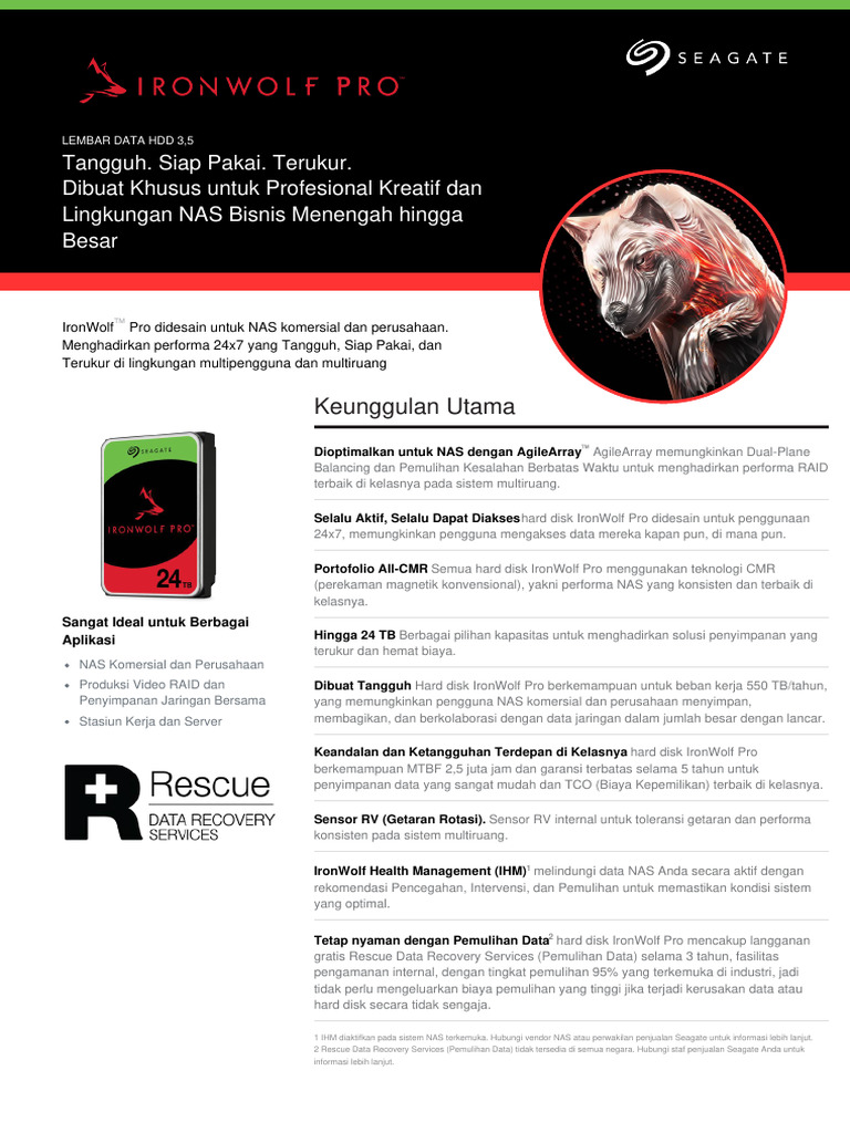 HDD Seagate - 10TB | PDF