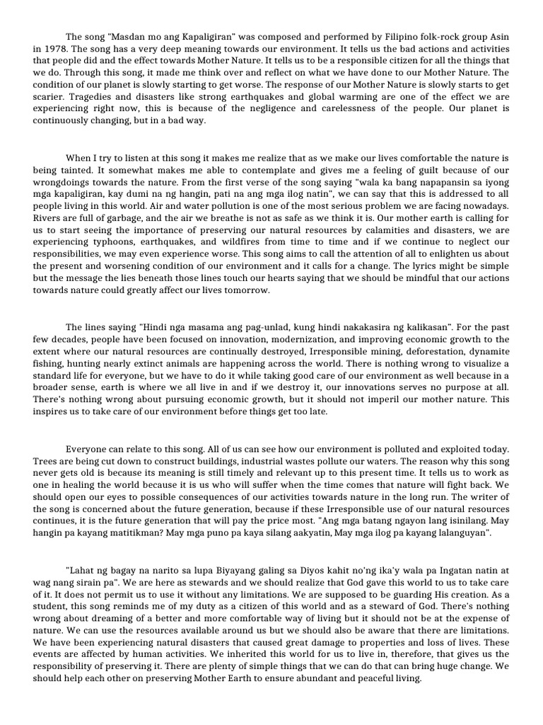 The Song | PDF