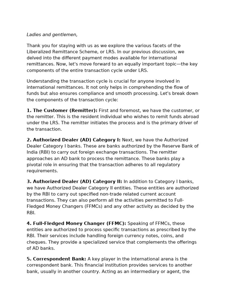 Key Components Under LRS | PDF