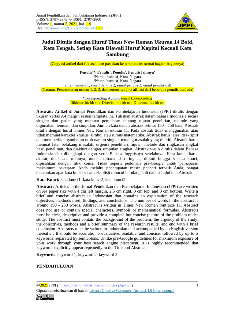 Template JPPI | PDF