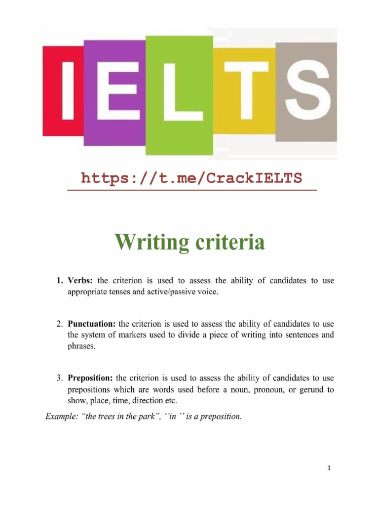 Writing Criteria - @CrackIELTS | PDF