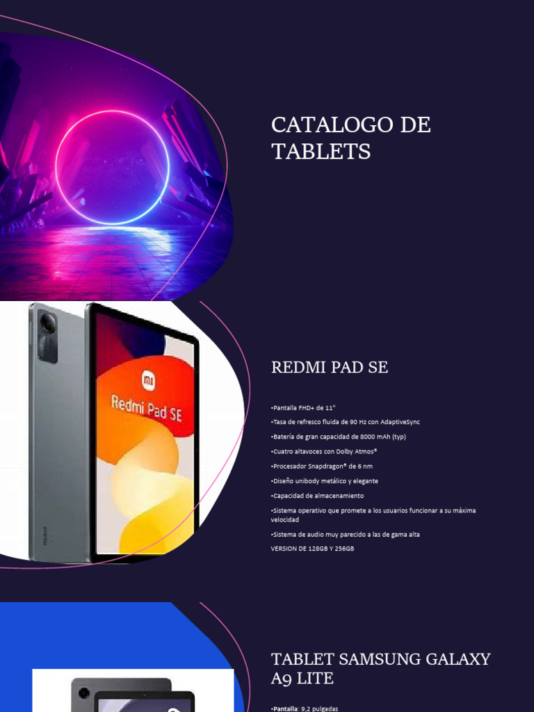 Catalogo de Tablets | PDF