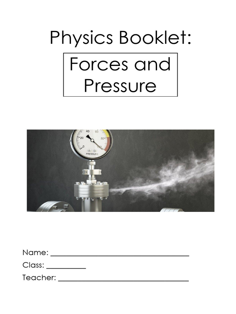 Physics Booklet Forces and Pressure | PDF