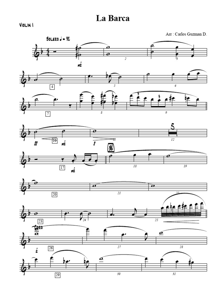 Violin I La Barca | PDF