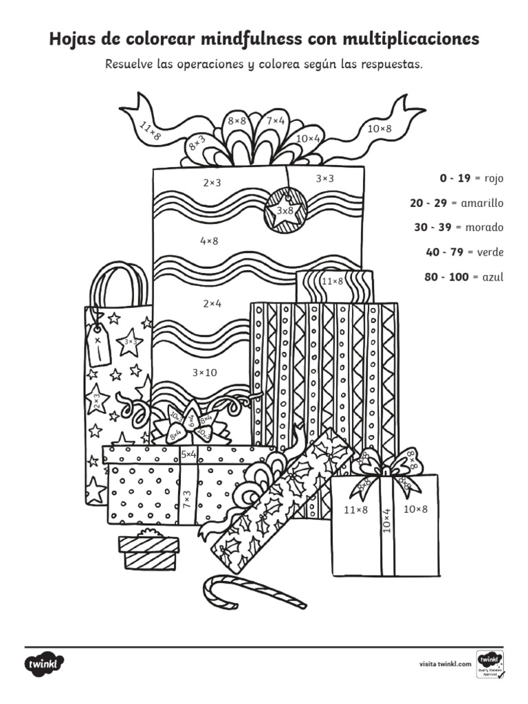 Hojas Multiplicacion Navidad | PDF