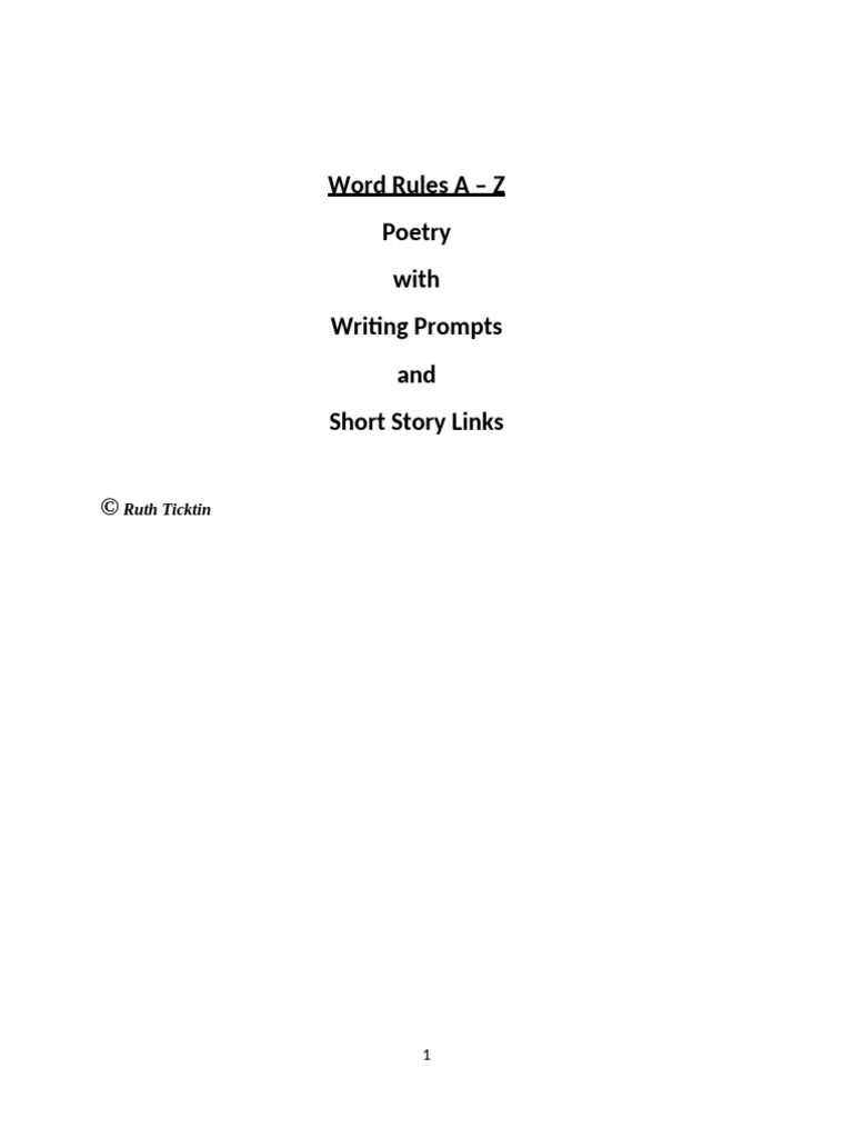 A-Z Word Rules No Pics | PDF