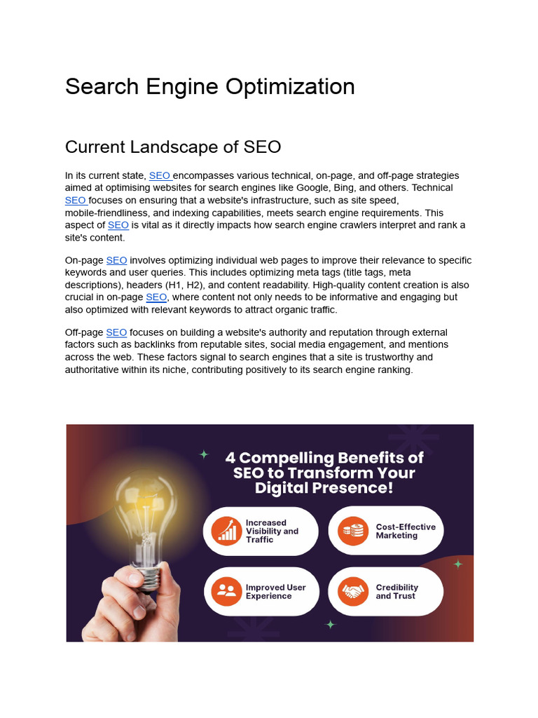 Search Engine Optimization | PDF | Search Engine Optimization | Business