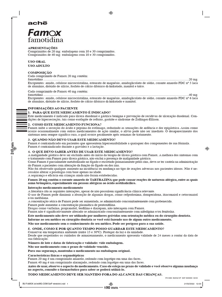 Bula Famox | PDF