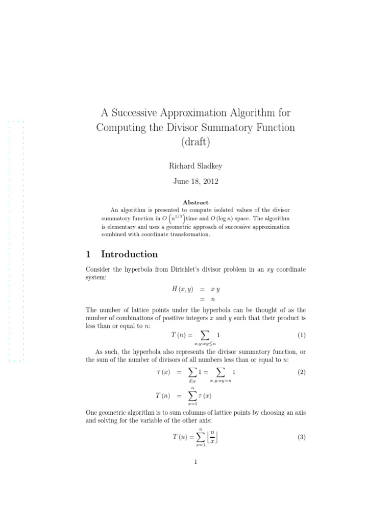 A Successive Approximation Algorithm For Pdf 1796