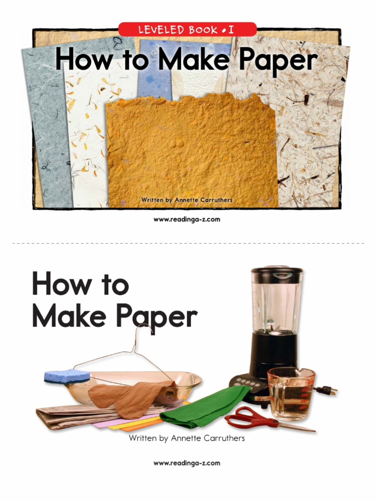 How To Make Paper | PDF