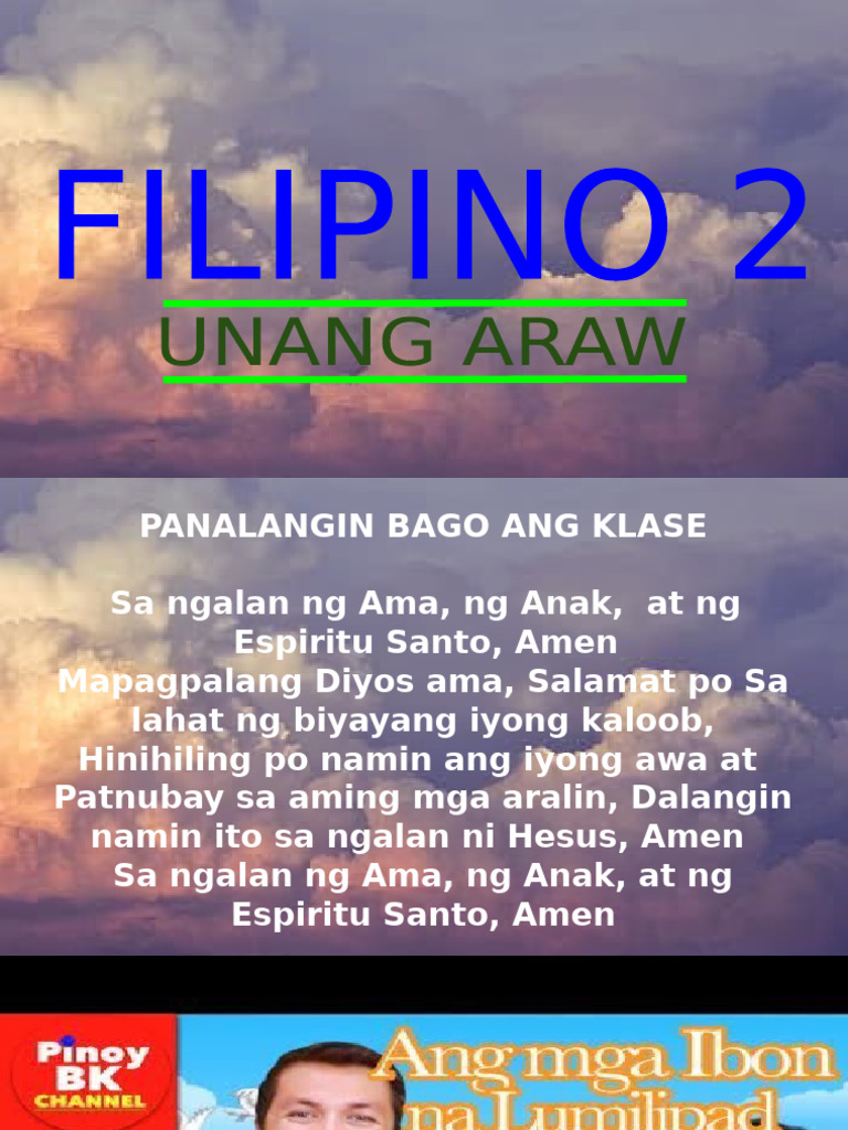 4 - Filipino 2 - Tunog NG Mga Hayop | PDF