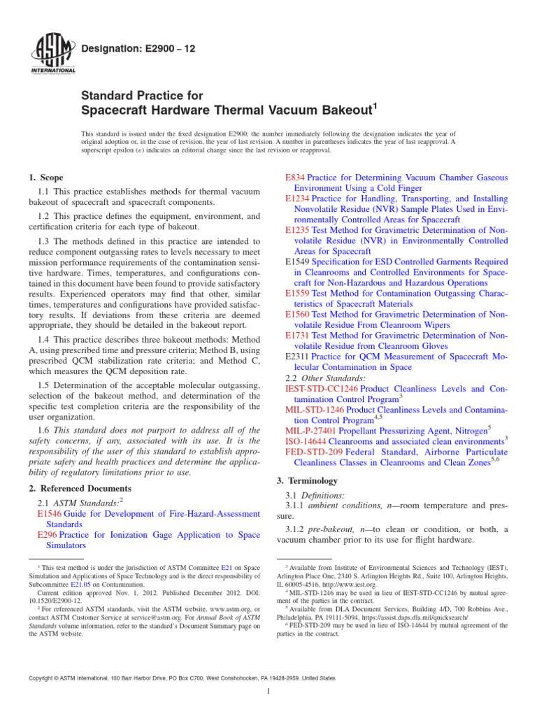 Astm E2900-121 | PDF