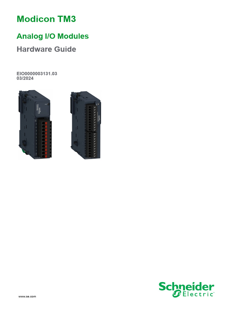 TM3 Analog Hardware Guide en EIO0000003131 03 | PDF