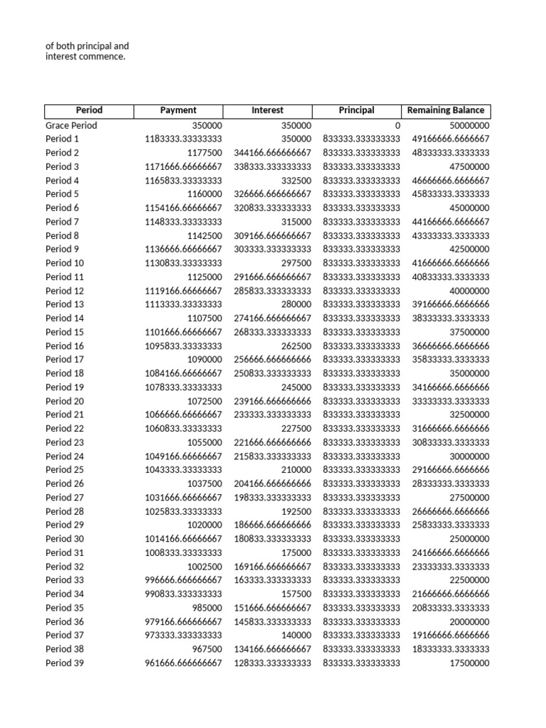 Amortization Schedule | PDF