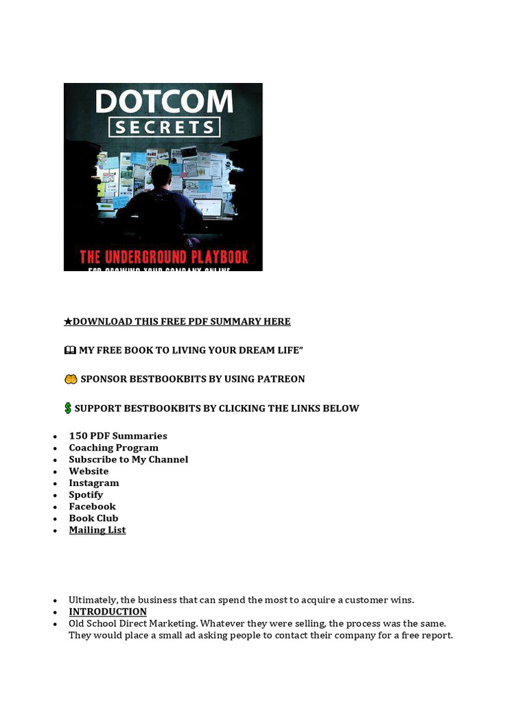Dotcom Secrets | PDF