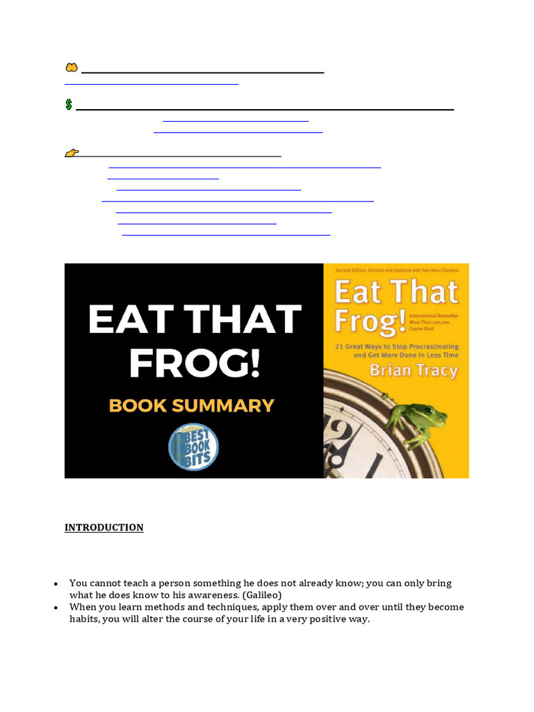Eat That Frog | PDF