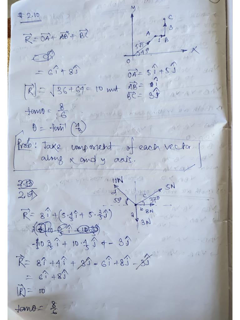 NEET Physics - XI Vector Part 1 | PDF