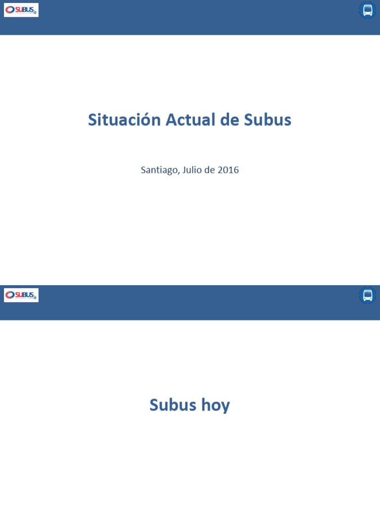 Situación Actual de Subus | PDF | Dominio eminente