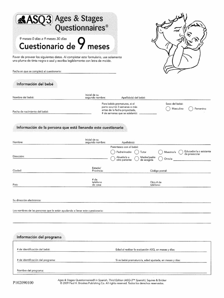 ASQ 9mo Spanish | PDF