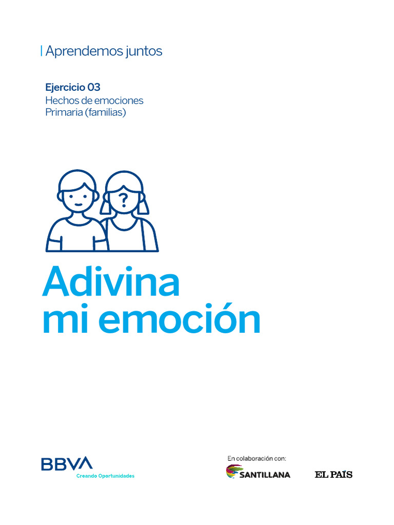 03 Primaria Familia - Adivina Mi Emocion 1 | PDF | Las emociones ...
