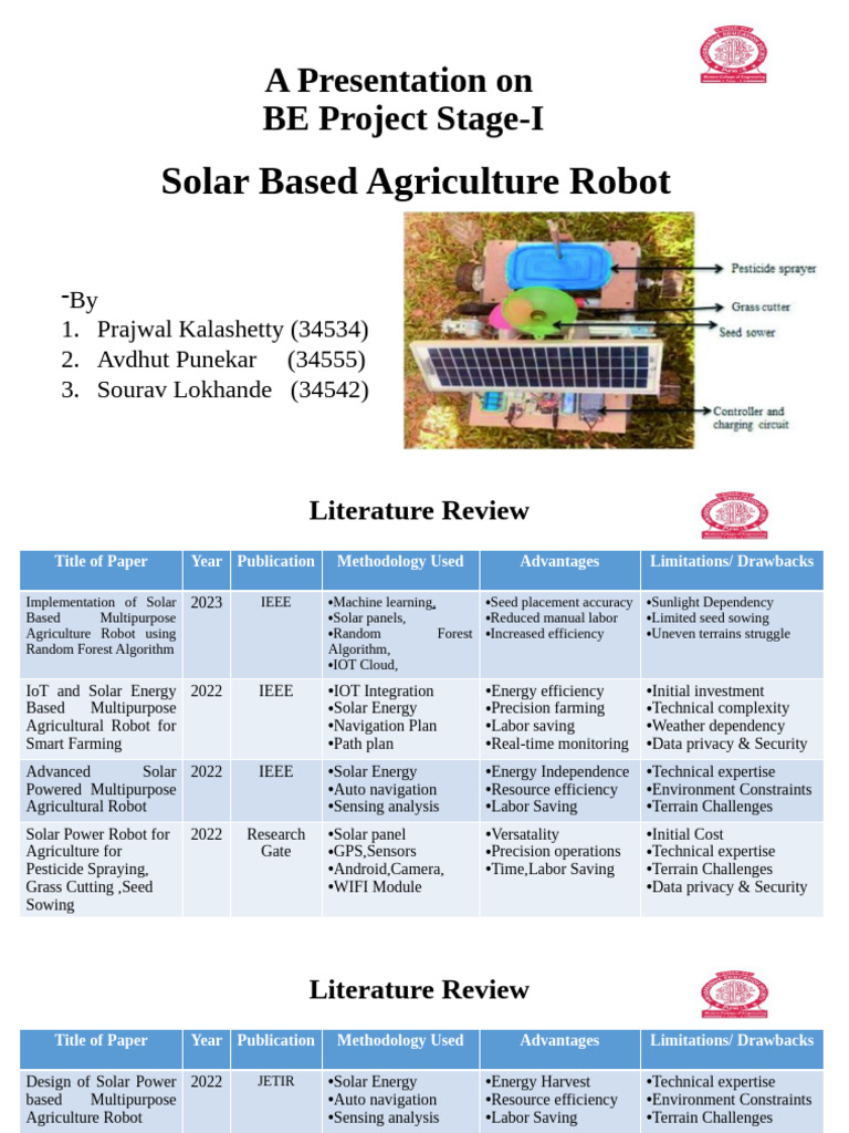 Solar Seed Sprayer | PDF
