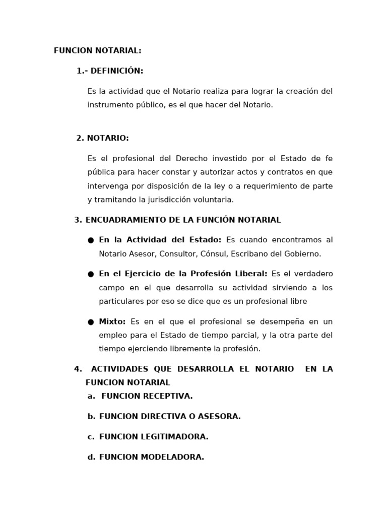 FUNCION NOTARIAL | PDF
