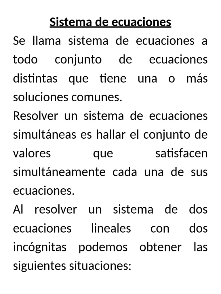 3ero Sistemas de Ecuaciones Configuraciones | PDF