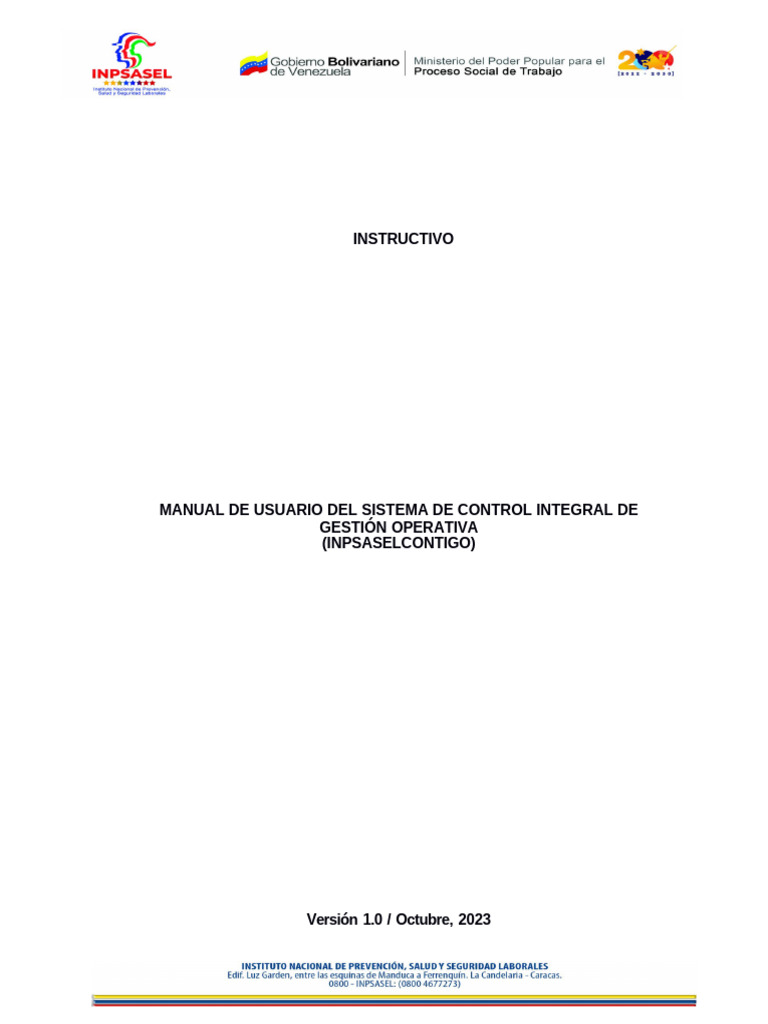 Manual Inpsasel Contigo | PDF