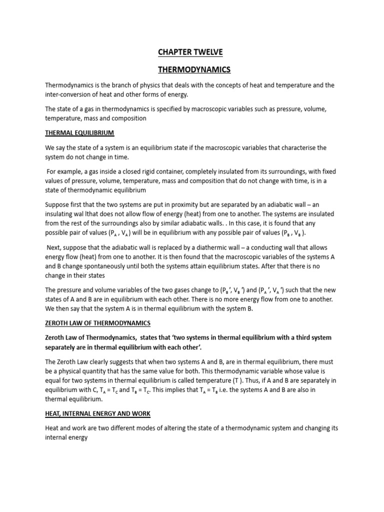 Thermodynamics | PDF